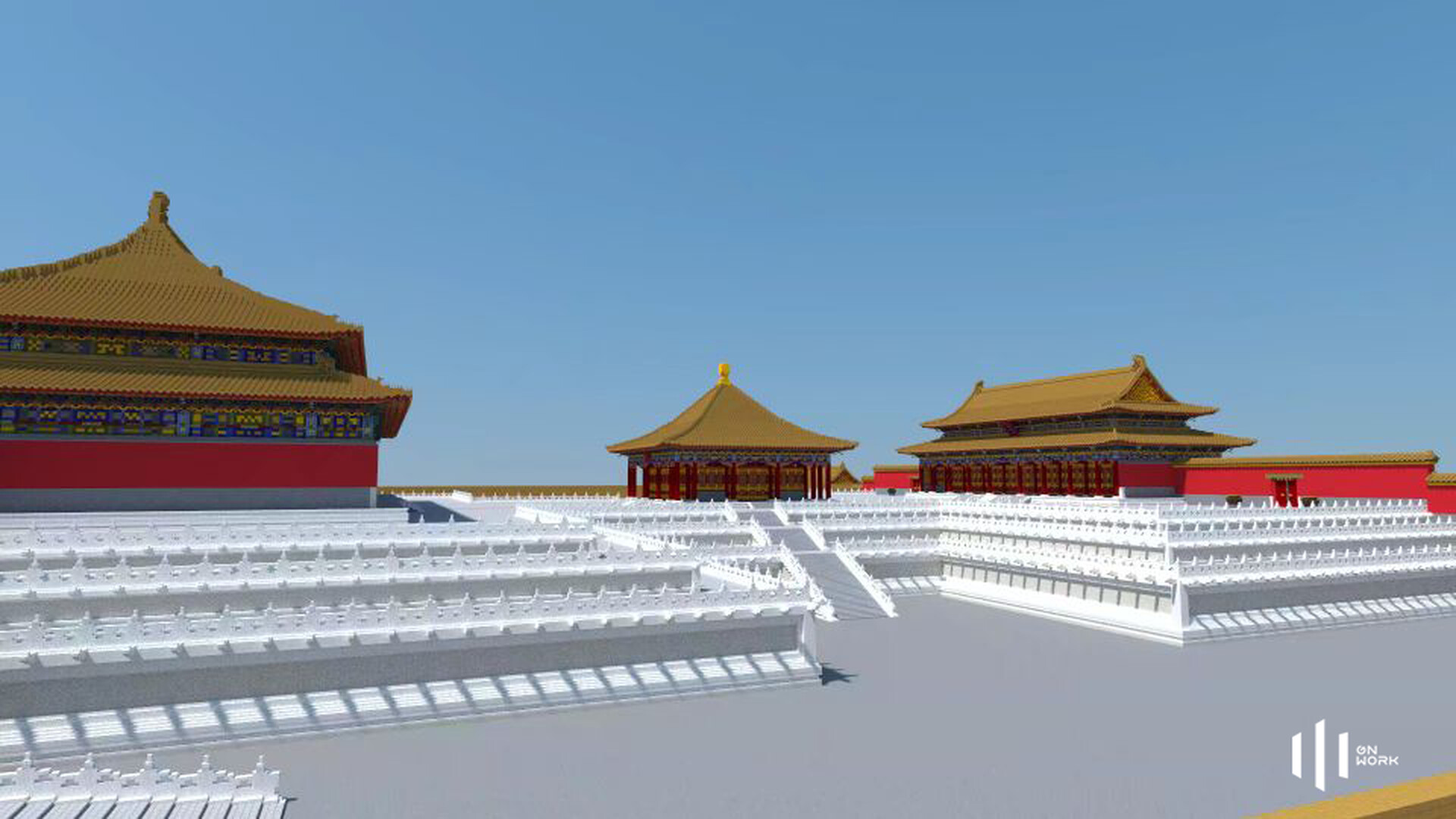 Central Axis of Beijing Imperial City (Qing Dynasty) Minecraft Map