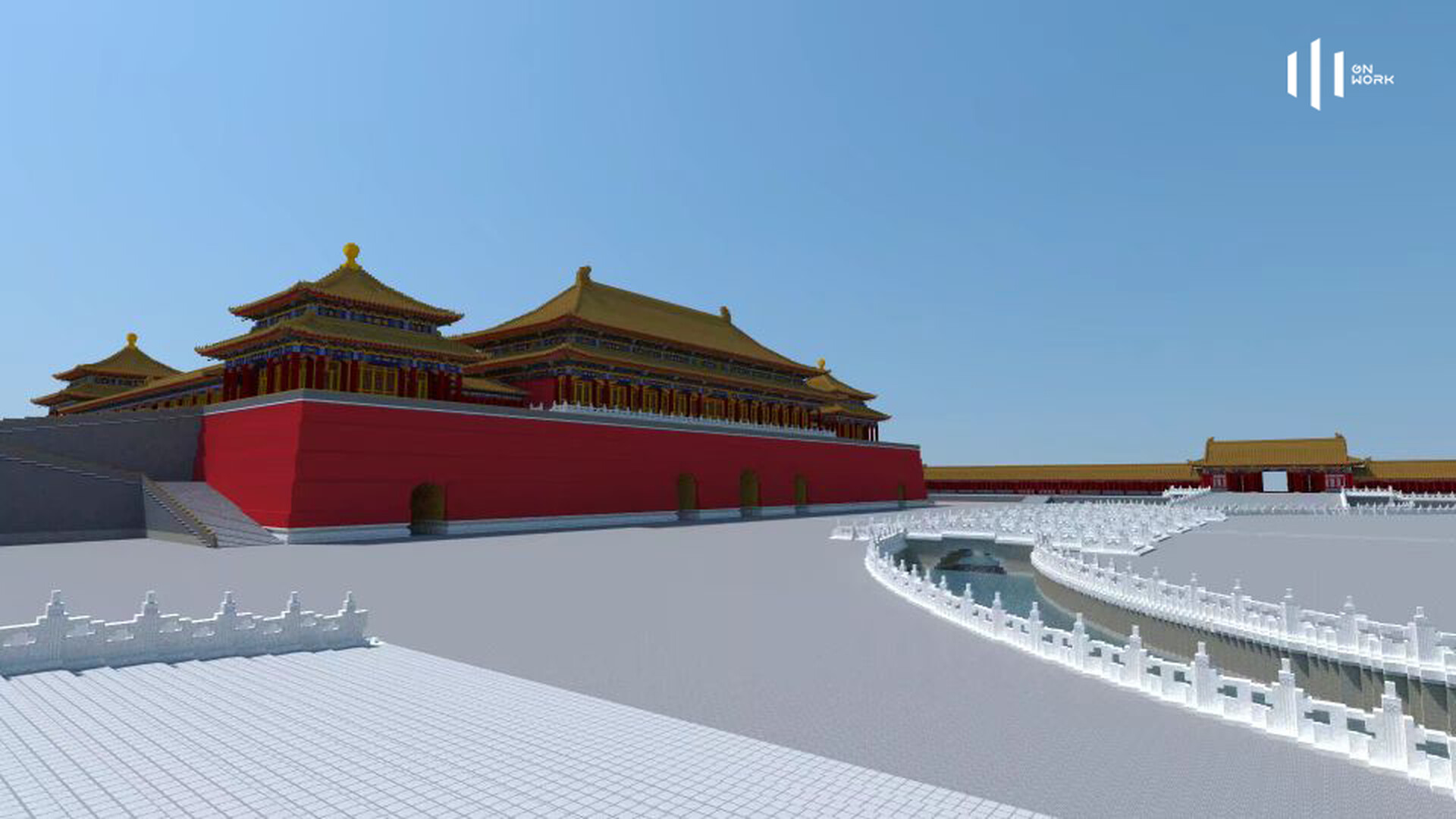 Central Axis of Beijing Imperial City (Qing Dynasty) Minecraft Map