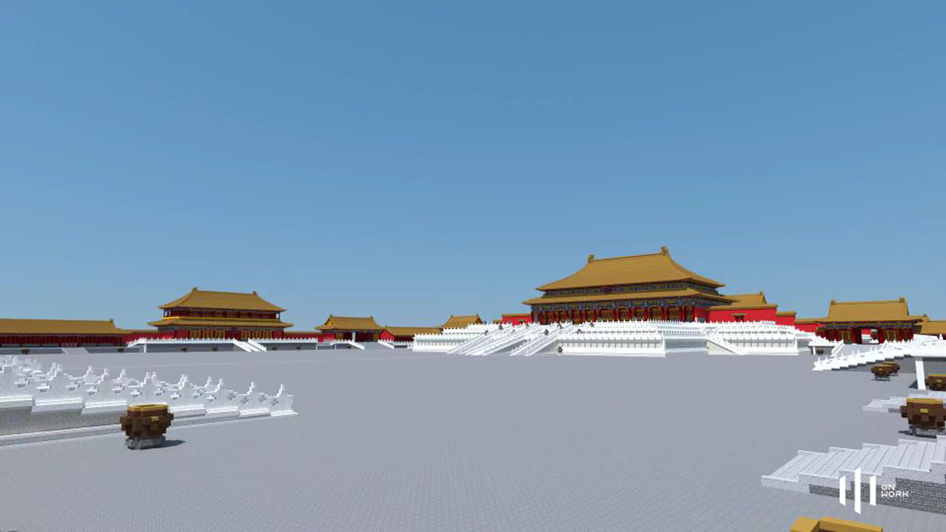 Central Axis of Beijing Imperial City (Qing Dynasty) Minecraft Map