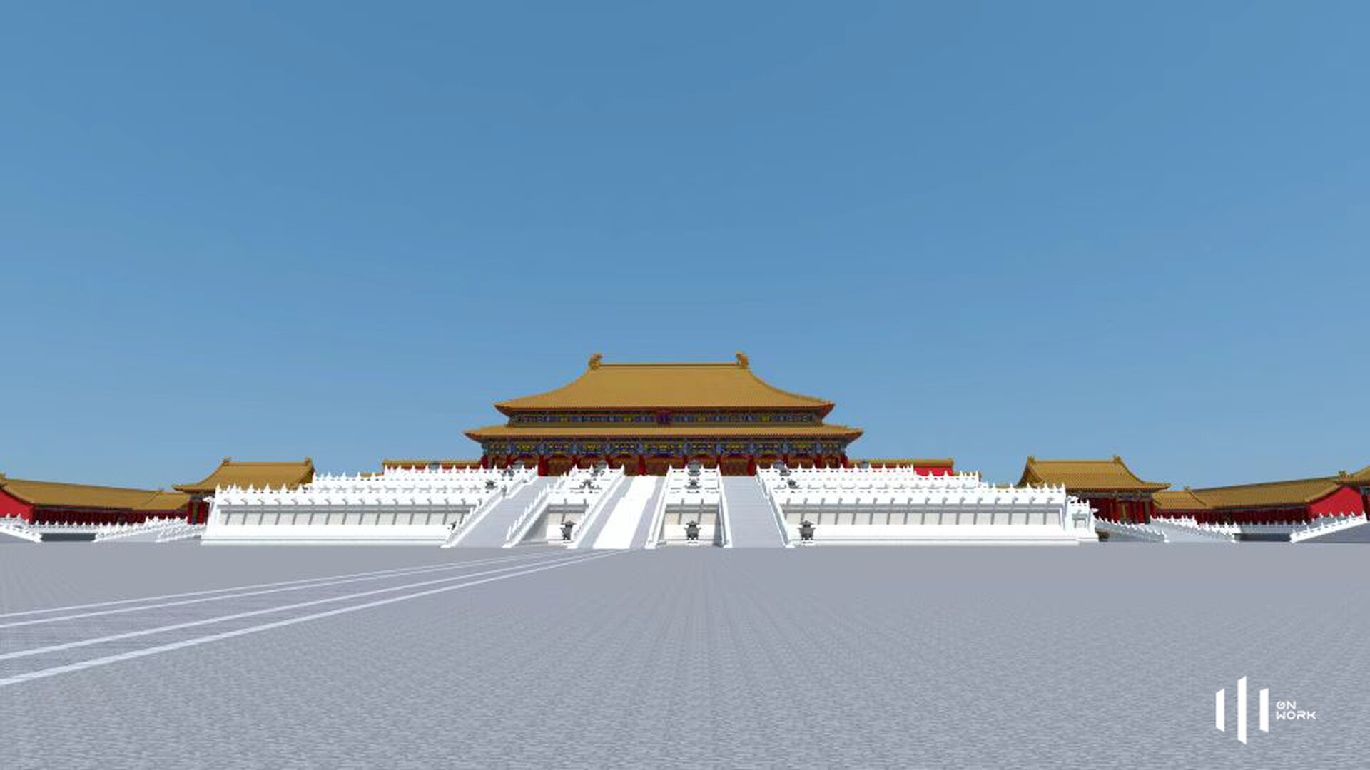 Central Axis of Beijing Imperial City (Qing Dynasty) Minecraft Map
