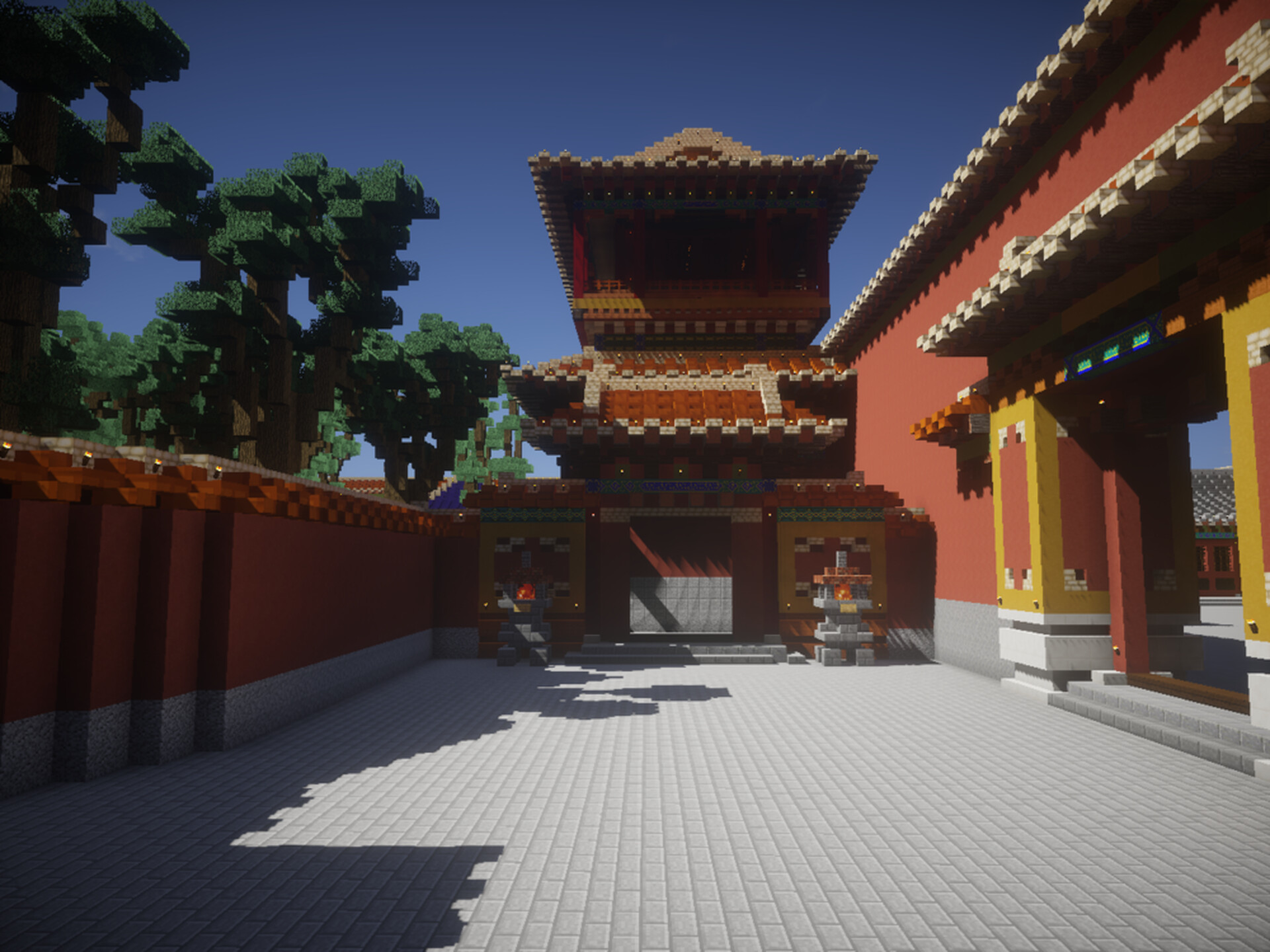 Central Axis of Beijing Imperial City (Qing Dynasty) Minecraft Map