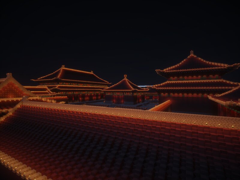 Central Axis of Beijing Imperial City (Qing Dynasty) Minecraft Map