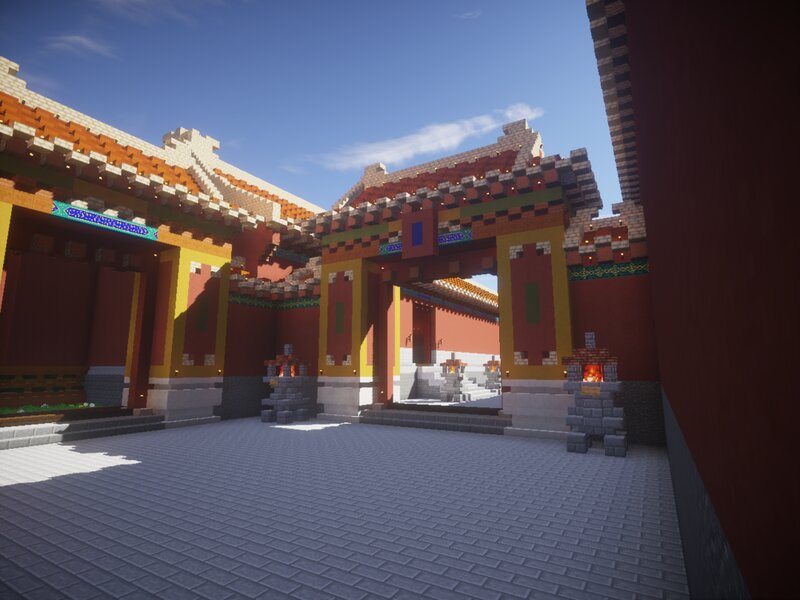 Central Axis of Beijing Imperial City (Qing Dynasty) Minecraft Map