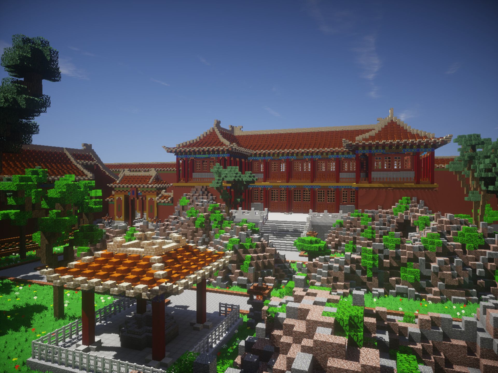 Central Axis of Beijing Imperial City (Qing Dynasty) Minecraft Map