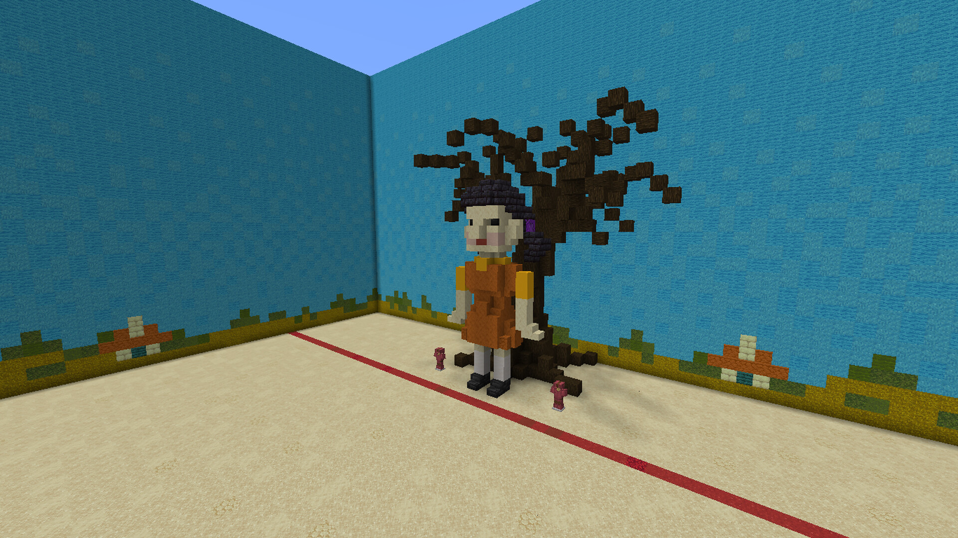 Red Light Green Light Room Minecraft Map