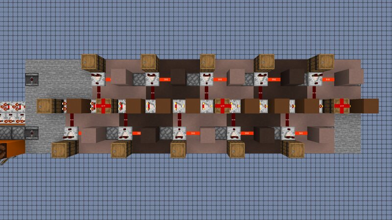 Overloaded Signal Strength to Decimal Minecraft Map