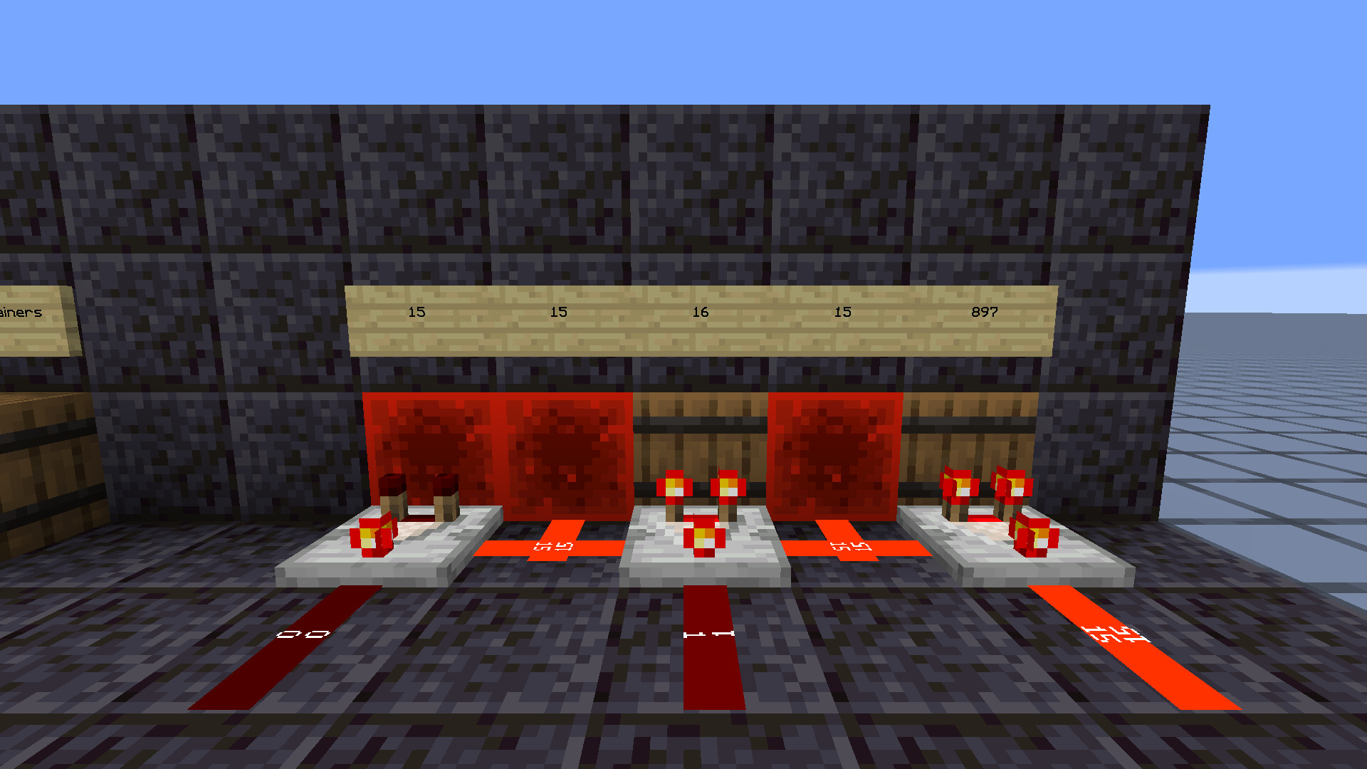 Overloaded Signal Strength to Decimal Minecraft Map