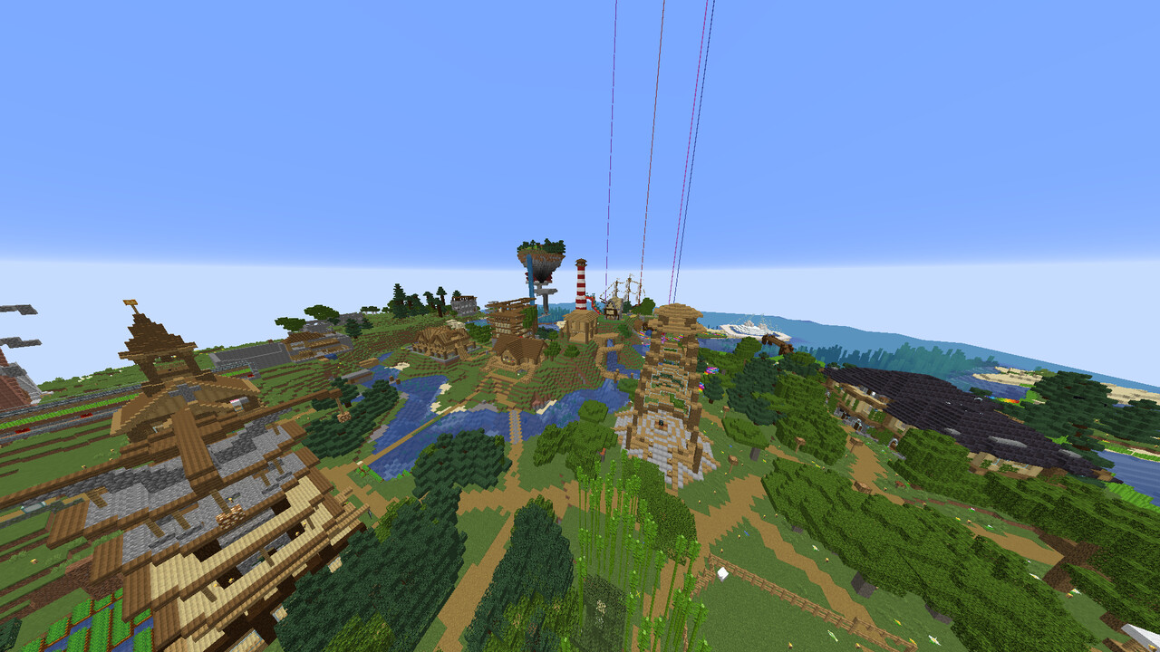 Survival Town Wood Minecraft Map