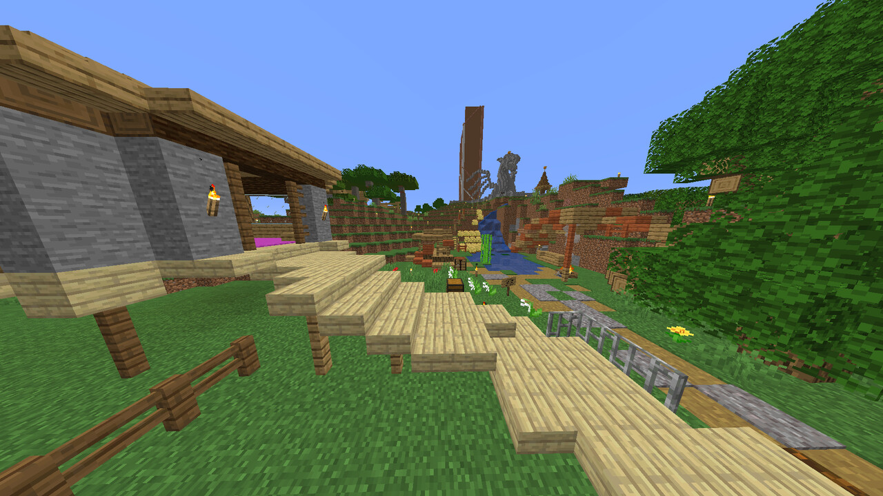 Survival Town Wood Minecraft Map