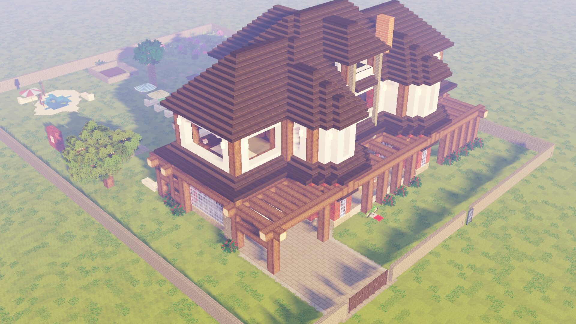British suburban house Minecraft Map