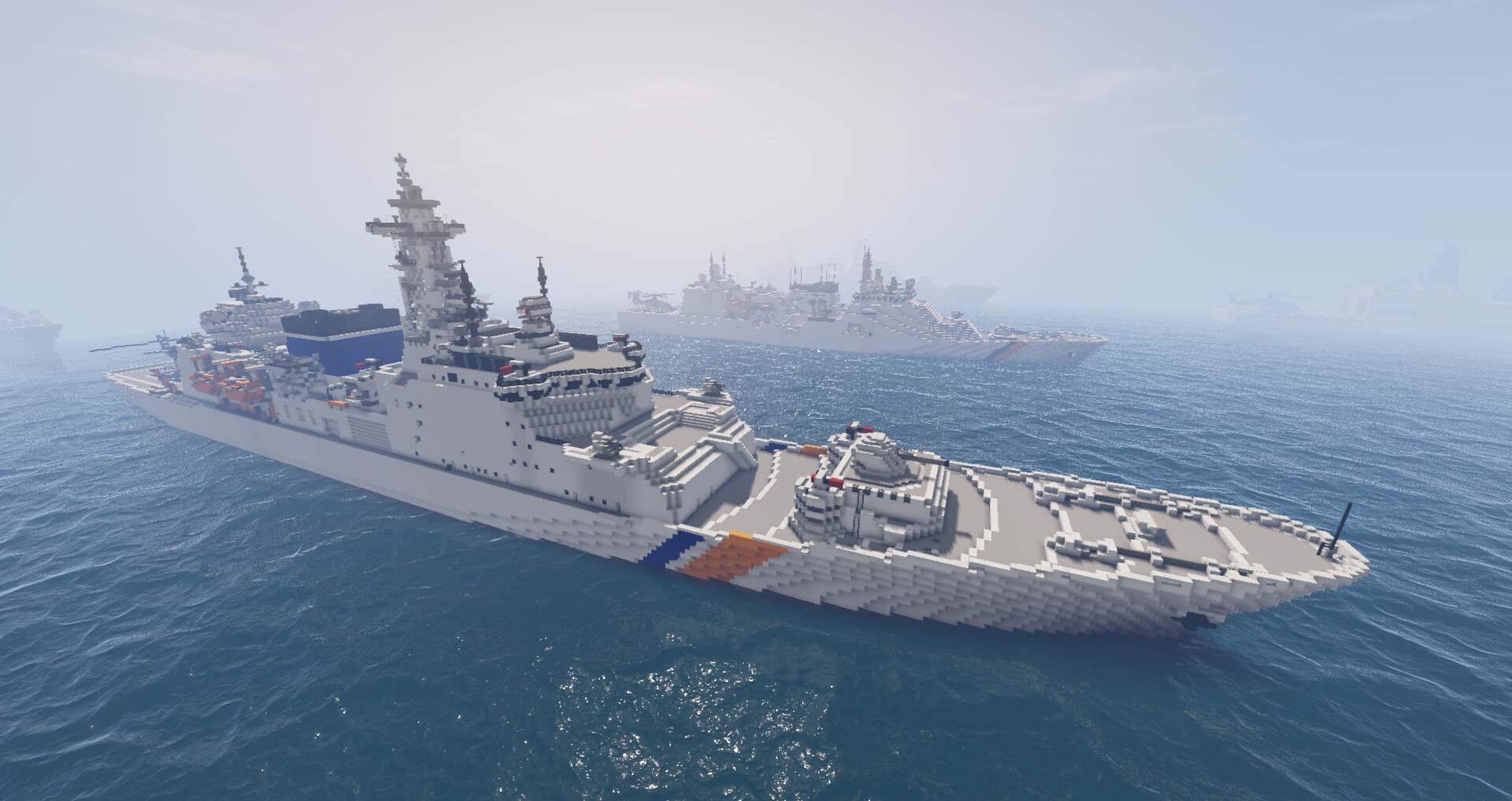 Coast guard Heavy Patrol Vessel Fleet Minecraft Map