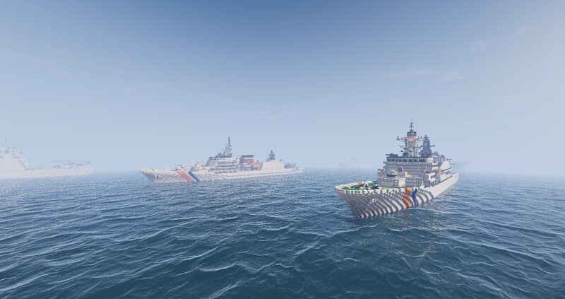 Coast guard Heavy Patrol Vessel Fleet Minecraft Map