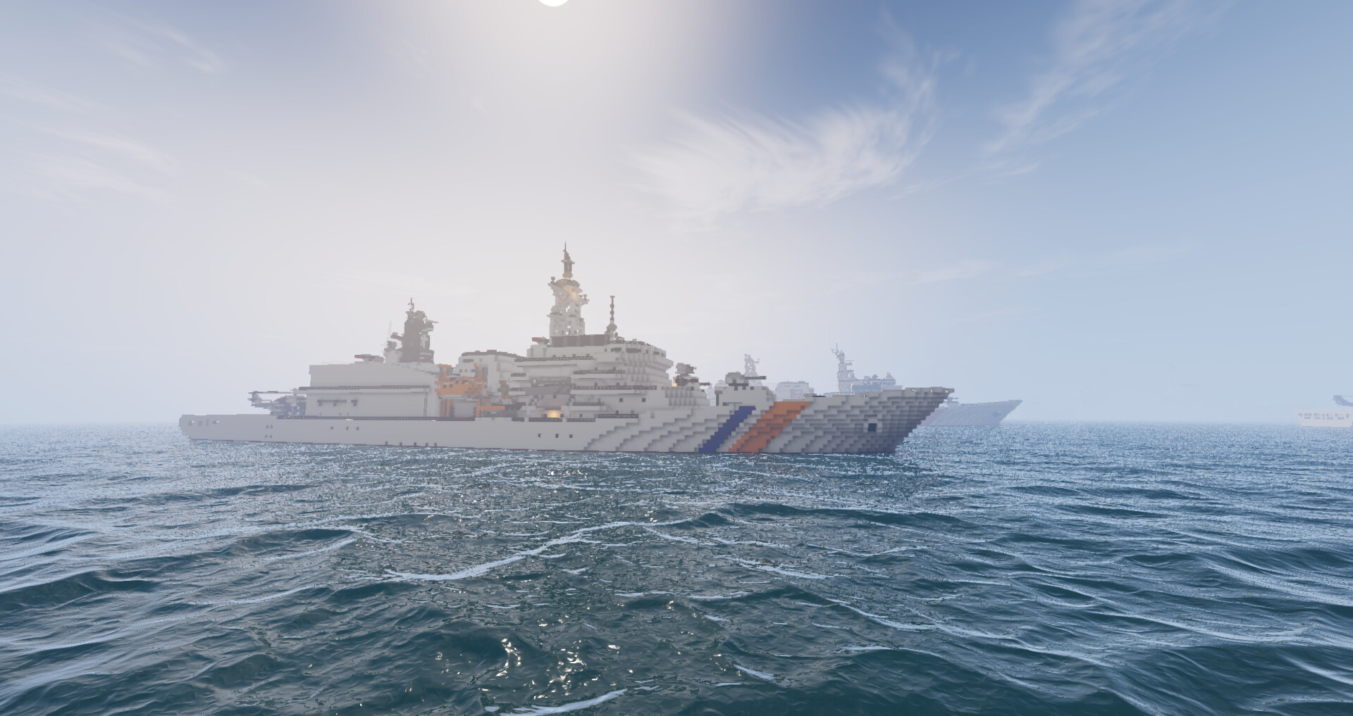 Coast guard Heavy Patrol Vessel Fleet Minecraft Map