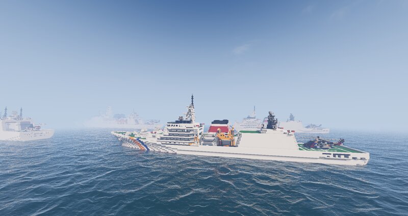 Coast guard Heavy Patrol Vessel Fleet Minecraft Map