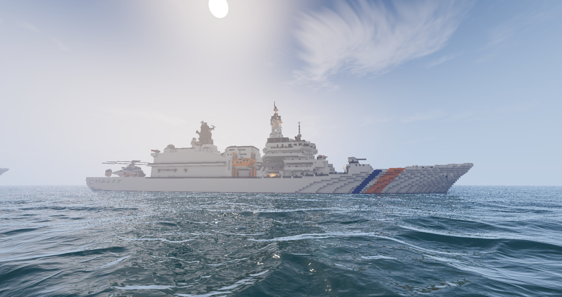 Coast guard Heavy Patrol Vessel Fleet Minecraft Map