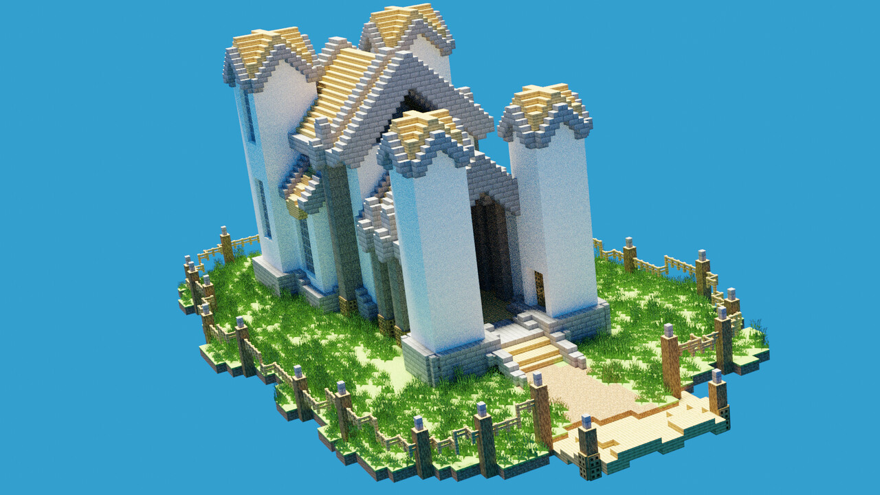 Cathedral on a Floating Island Minecraft Map