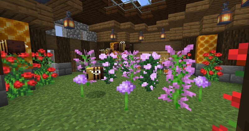 Bee house (NON-AUTOMATIC) Minecraft Map
