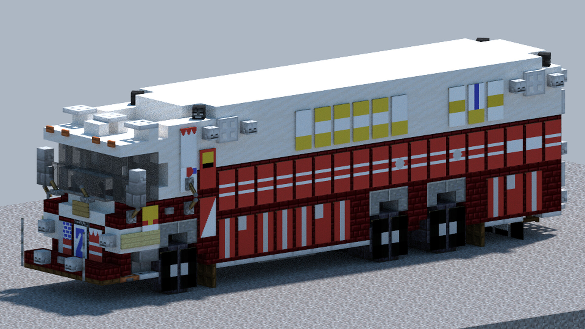 Pierce, Heavy duty rescue truck [With Download] Minecraft Map