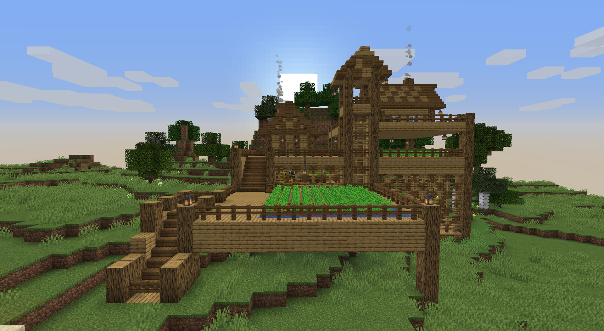 Farm house base Minecraft Map