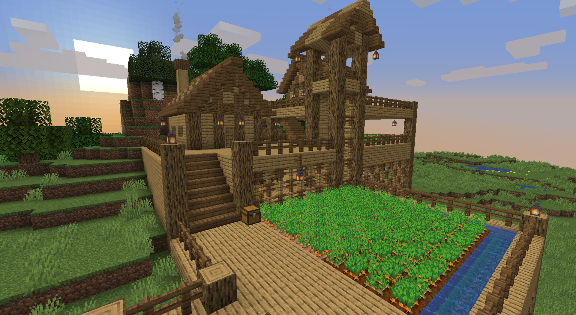 Farm house base Minecraft Map
