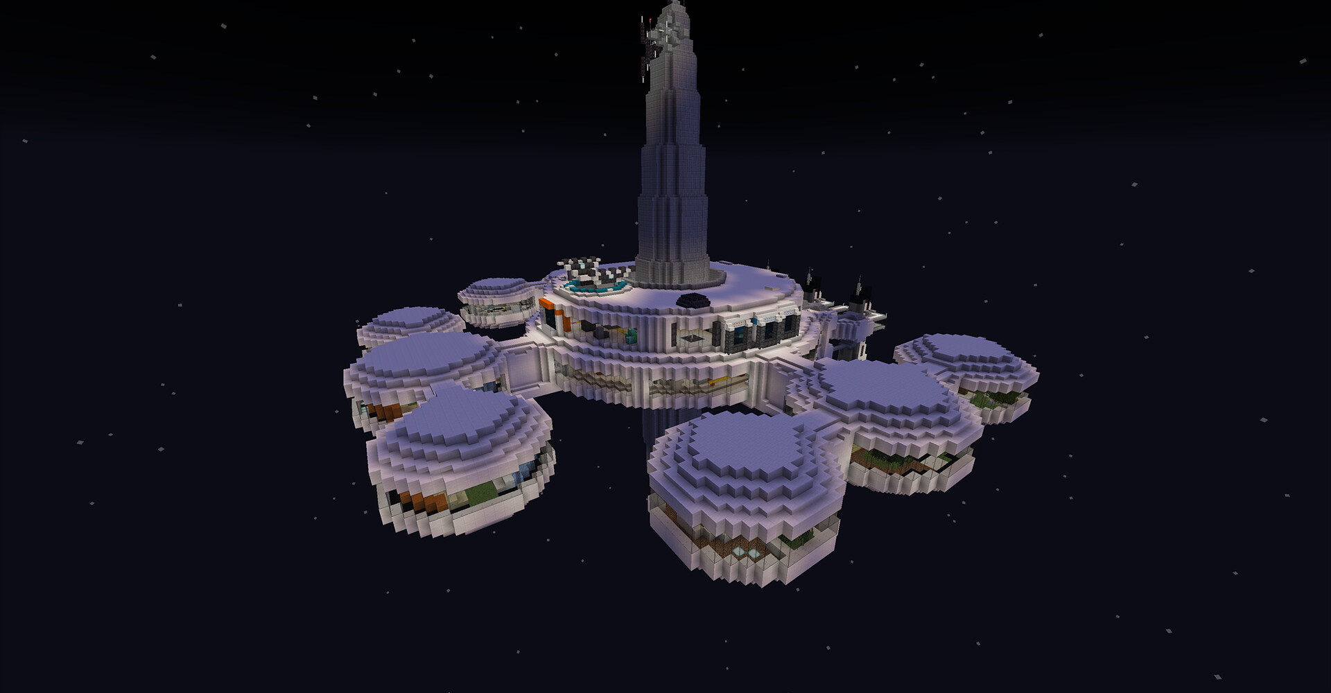 Space Station Hub Minecraft Map