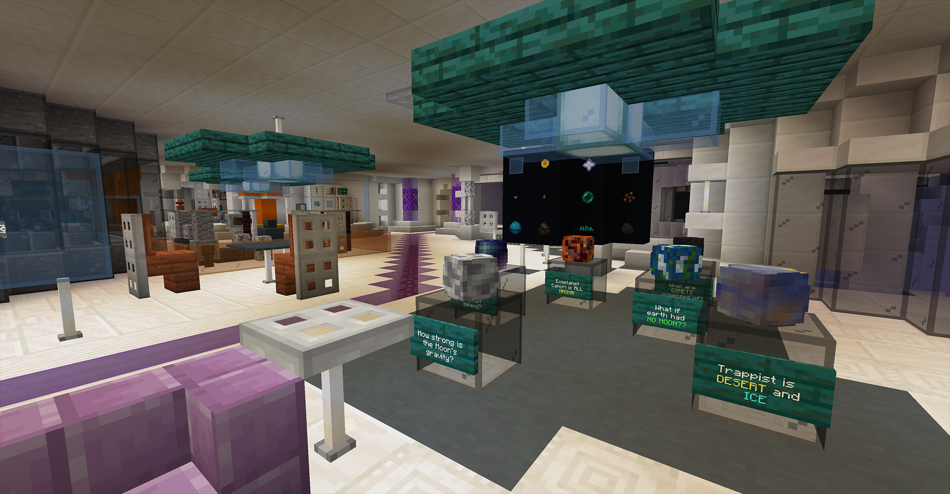 Space Station Hub Minecraft Map