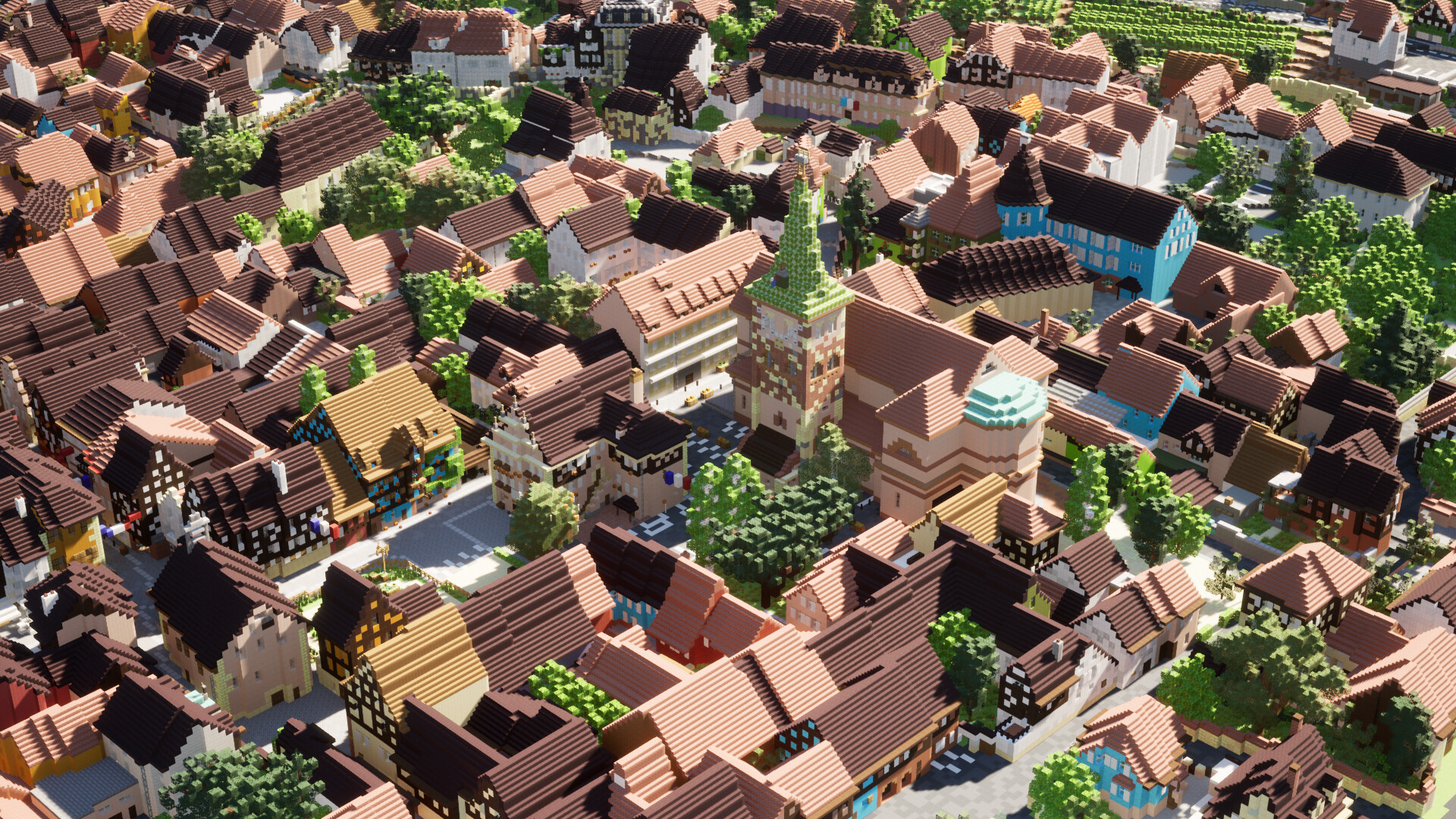 Turckheim in minecraft - 1:1 reproduction Minecraft Map