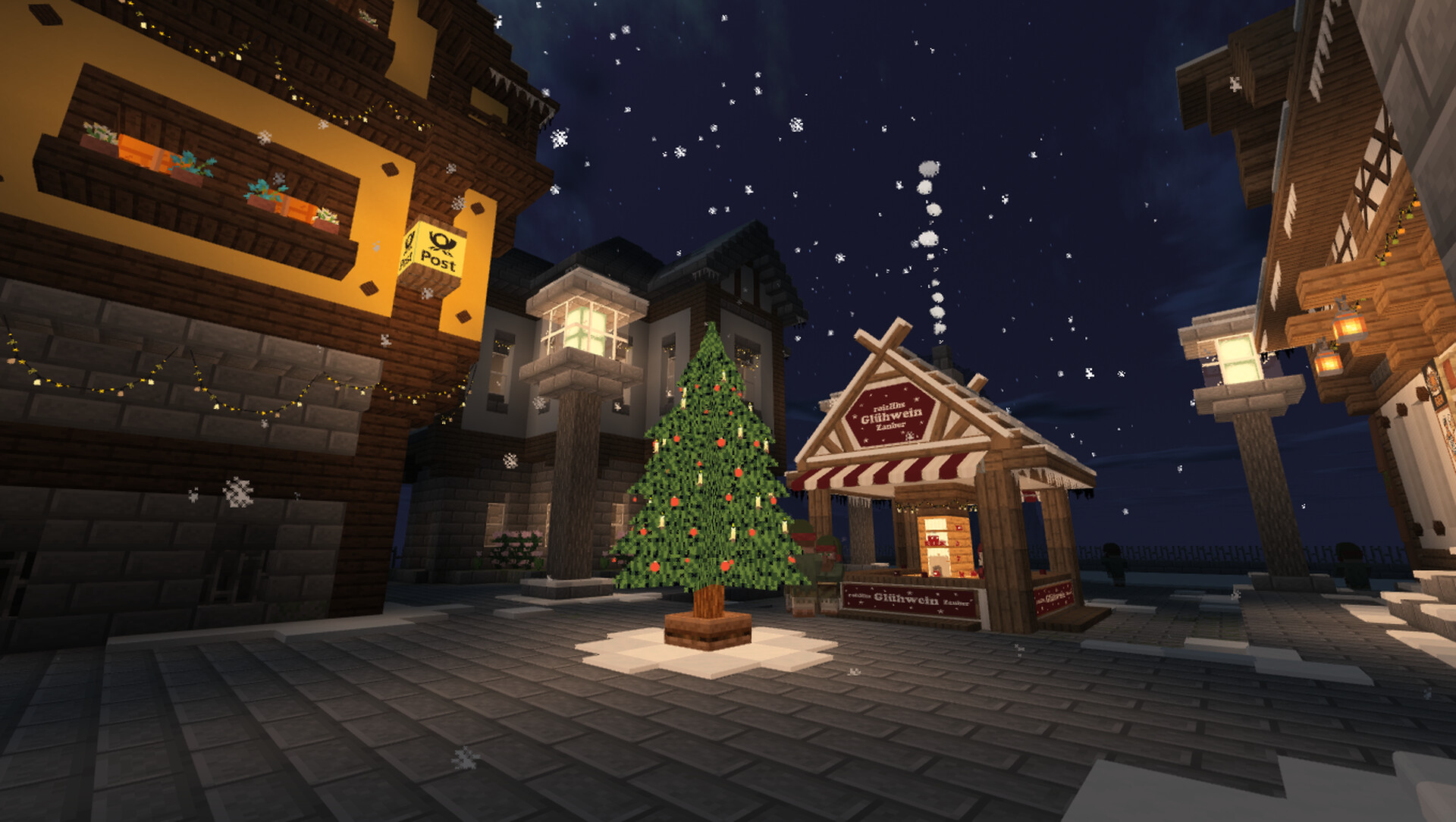 Christmas Market Stall Minecraft Map