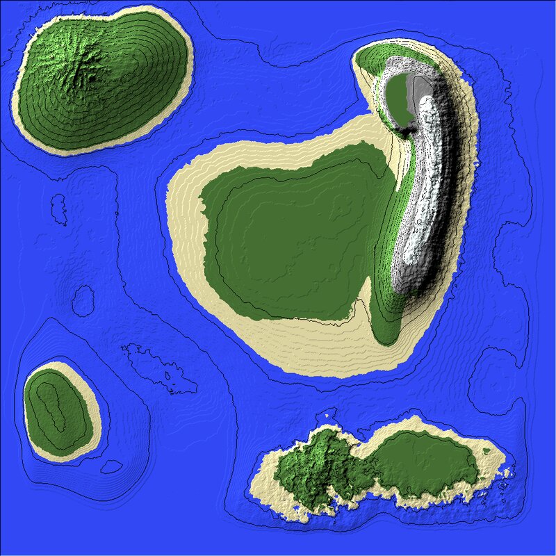 large archipelago islands [first time using world painter] Minecraft Map