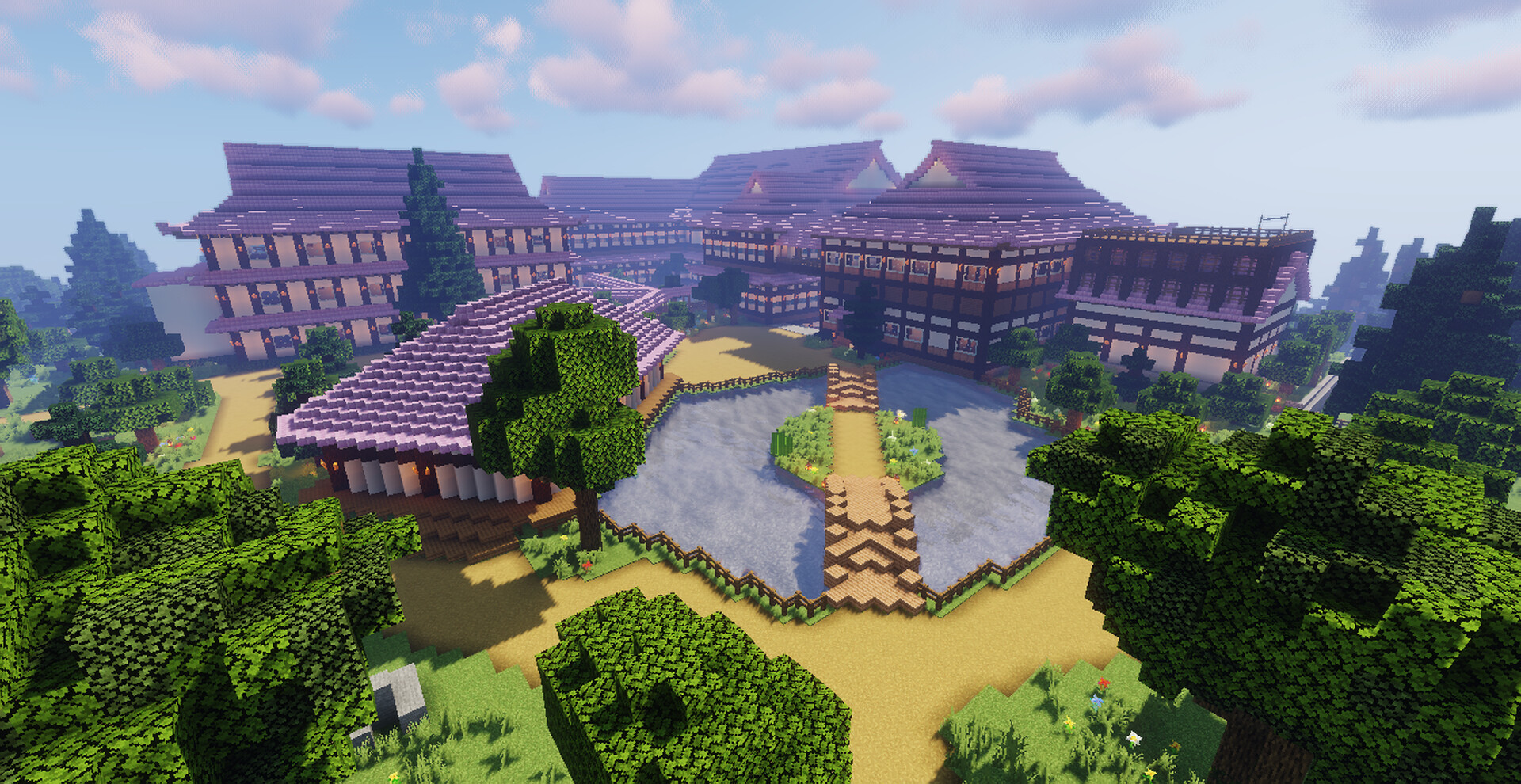 Hinata House from Love Hina Minecraft Map
