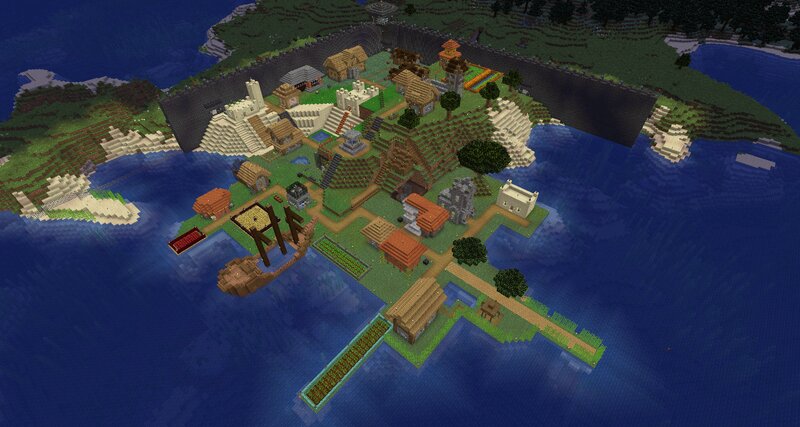Just A Small, Simple Coastal Village Minecraft Map