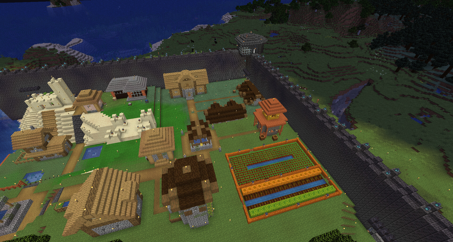 Just A Small, Simple Coastal Village Minecraft Map