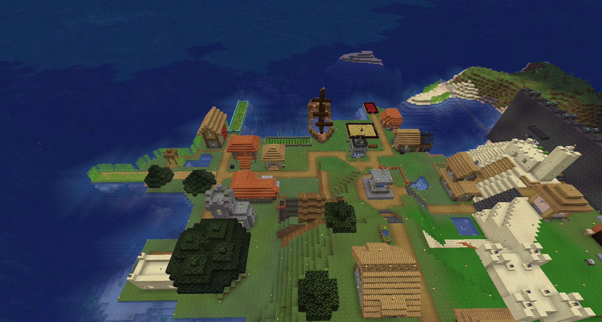 Just A Small, Simple Coastal Village Minecraft Map