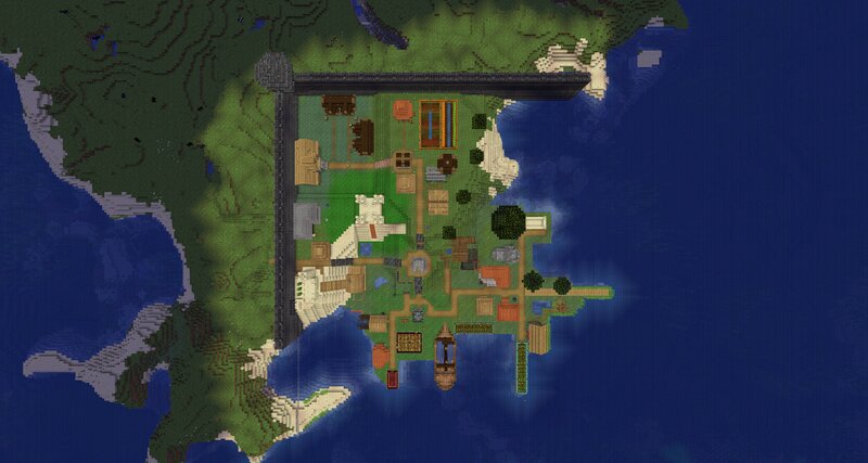 Just A Small, Simple Coastal Village Minecraft Map