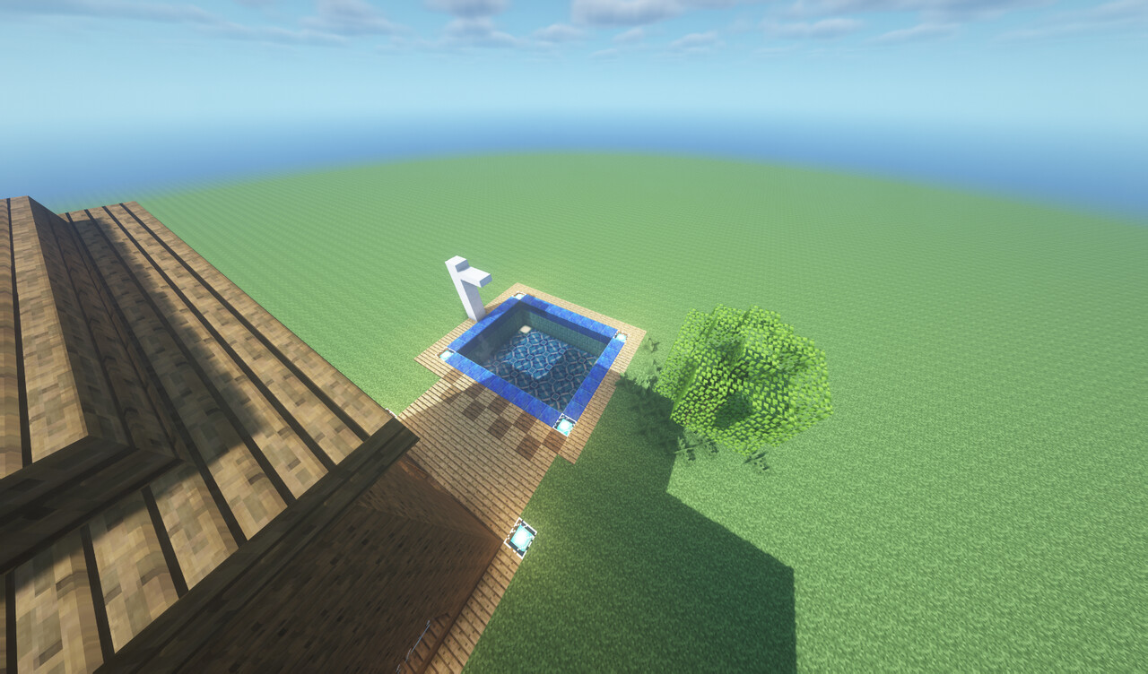 House with pool Minecraft Map
