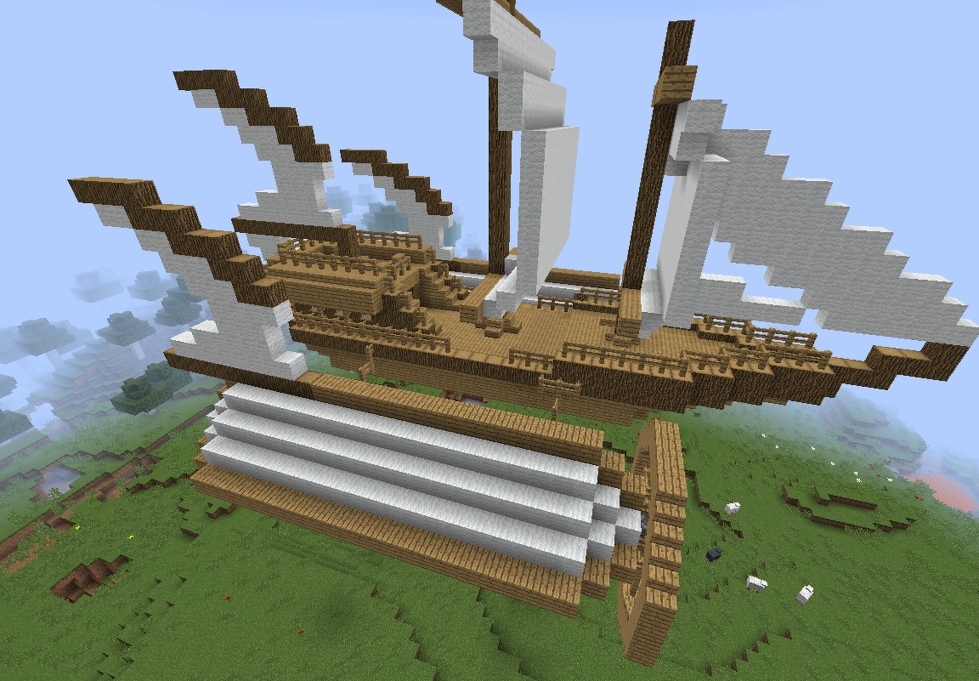 Navio aéreo Minecraft Map