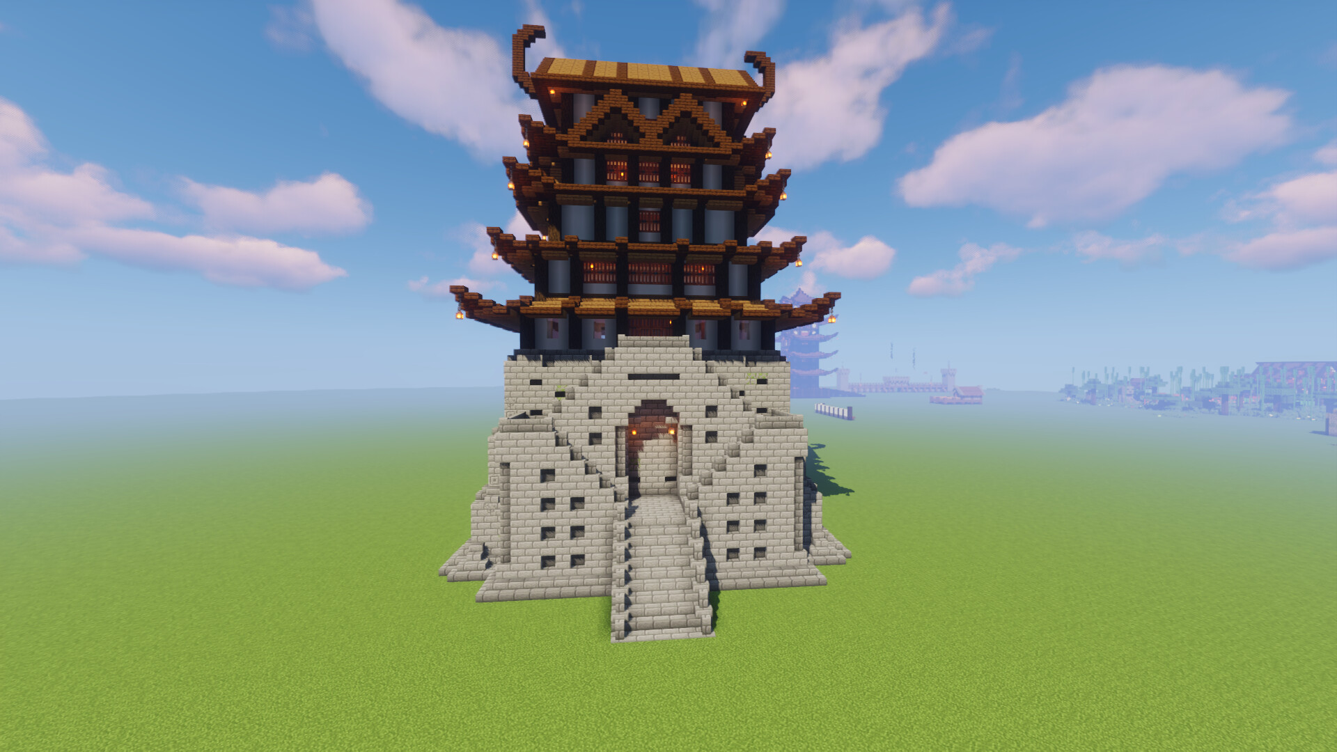 Japanese Castle/Temple Minecraft Map
