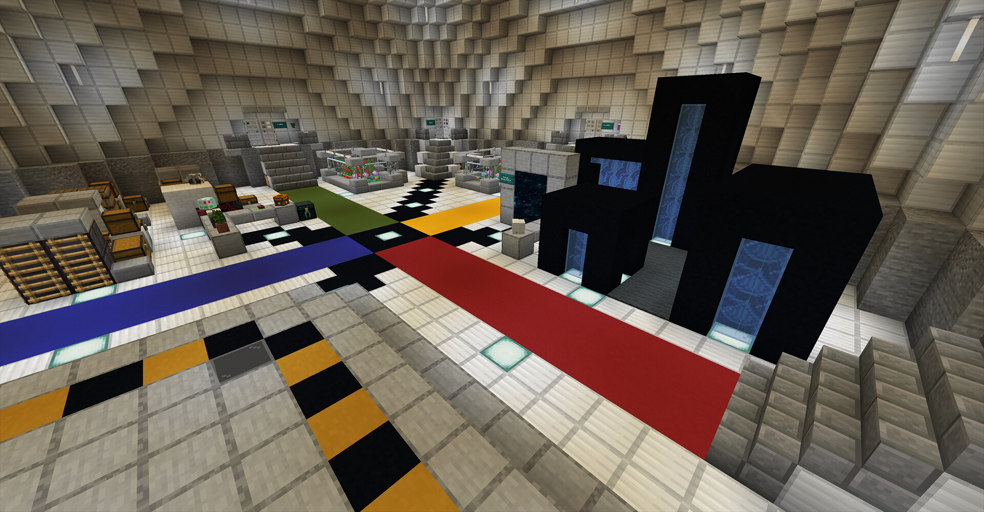 LeGuin Lunar Crater Exoplanet Scientist Training Base Minecraft Map