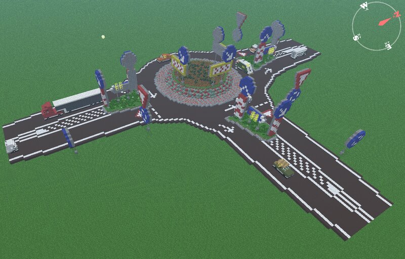 roundabout realistic pack by Anderbest Minecraft Map