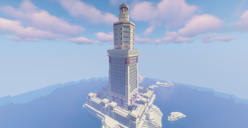 Pharos (Lighthouse) of Alexandria / Wonder of the Ancient World ...