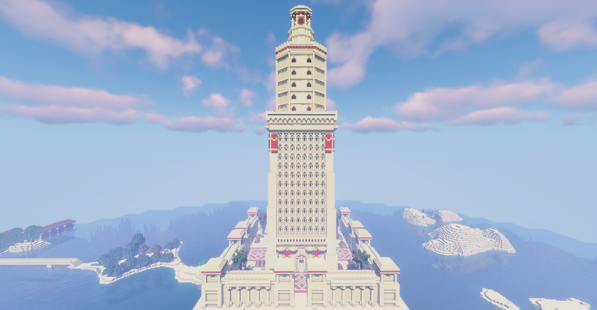 Pharos (Lighthouse) of Alexandria / Wonder of the Ancient World ...