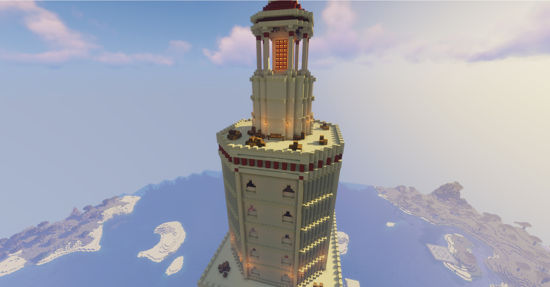 Pharos (Lighthouse) of Alexandria / Wonder of the Ancient World ...