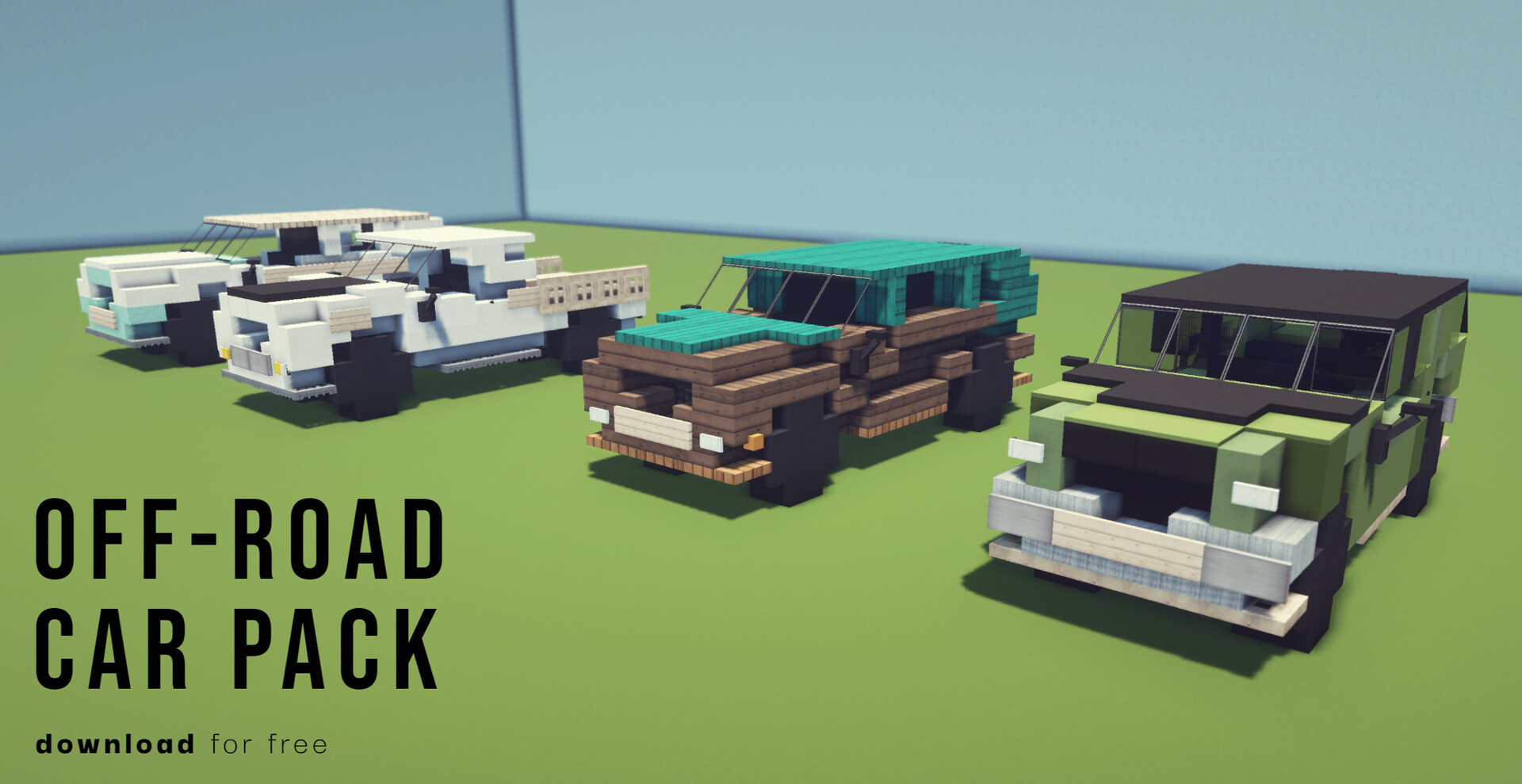 Off-road Vehicle Pack | Krysot | download for free Minecraft Map