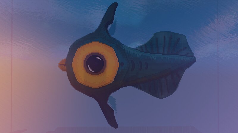 Peeper from Subnautica + download (141x17x131) (1.16.5) Minecraft Map