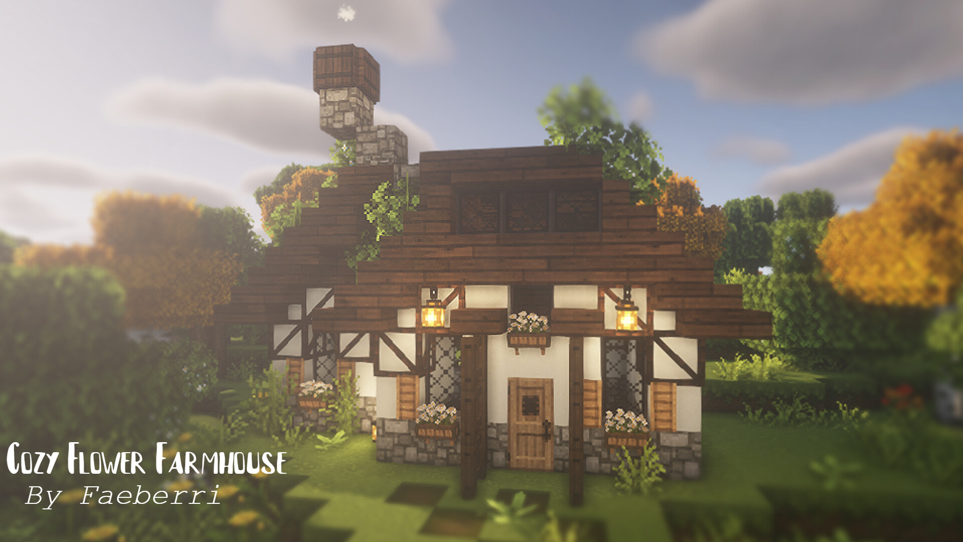 Cozy Flower Farmhouse (Fern Flowers Farm) Minecraft Map