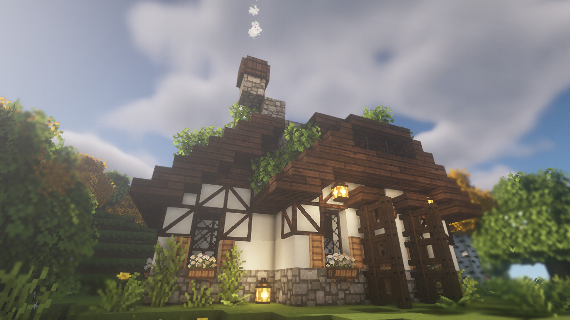 Cozy Flower Farmhouse (Fern Flowers Farm) Minecraft Map