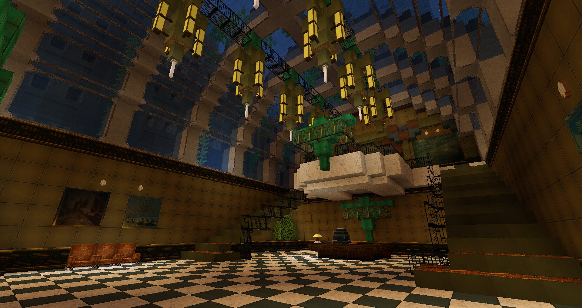 bioshock medical pavilion: part of the north atlantic project Minecraft Map