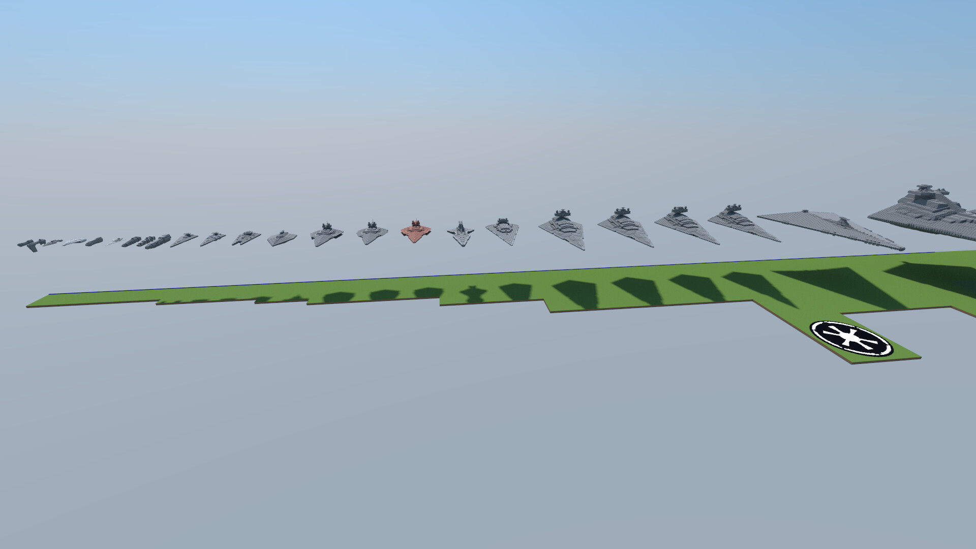 Imperial Fleet Collection 1/10th scale Minecraft Map