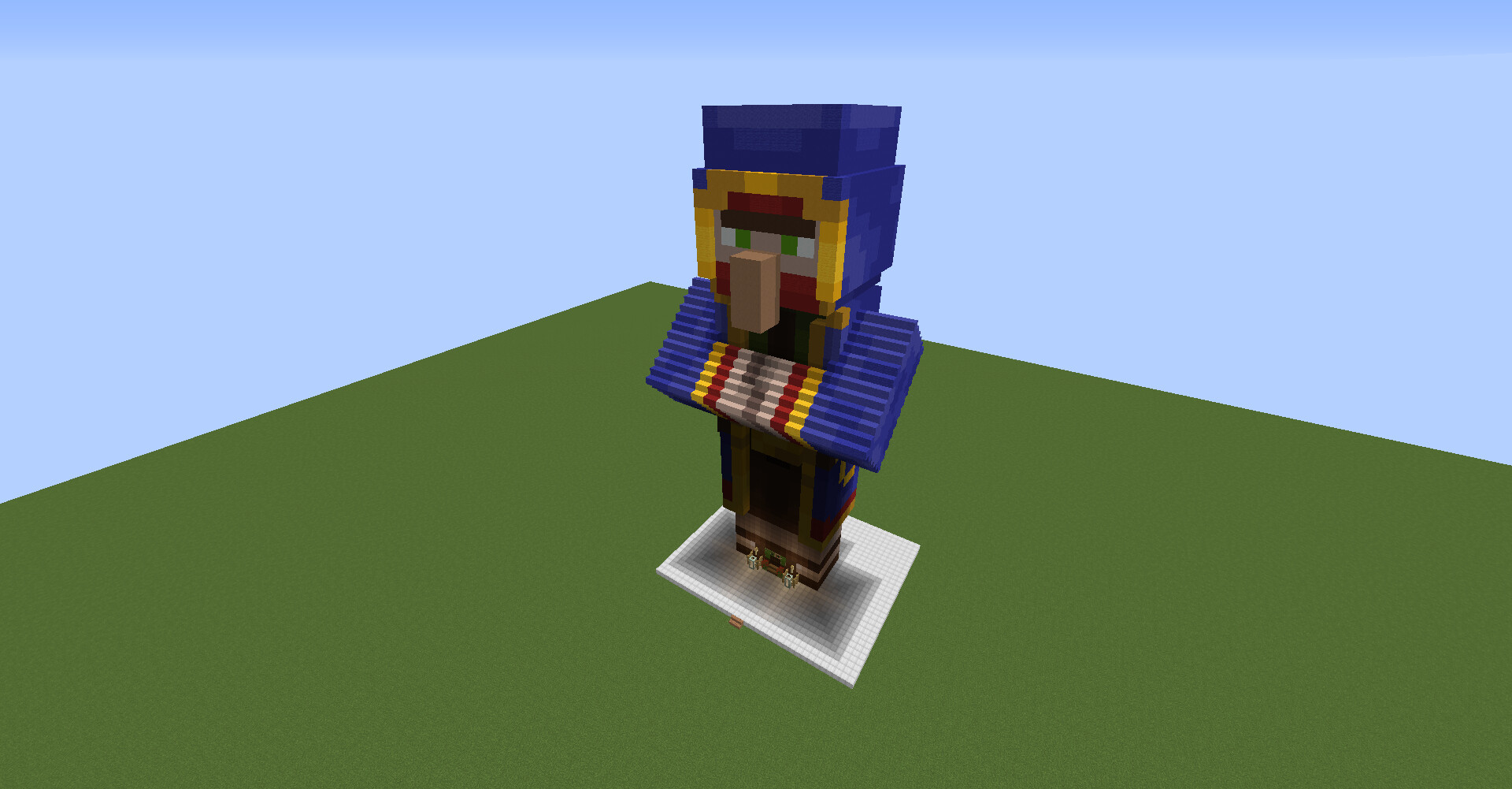 Wandering Trader Statue House. Minecraft Map