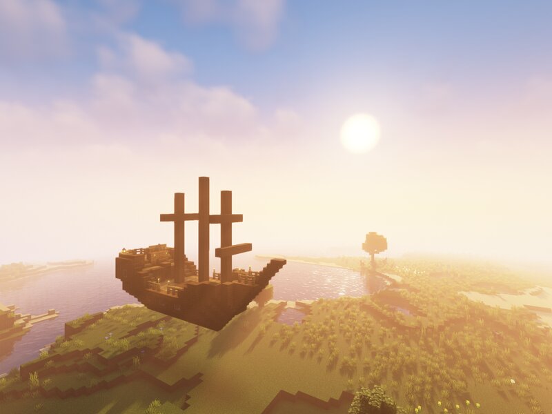 Flying Shipwreck Minecraft Map
